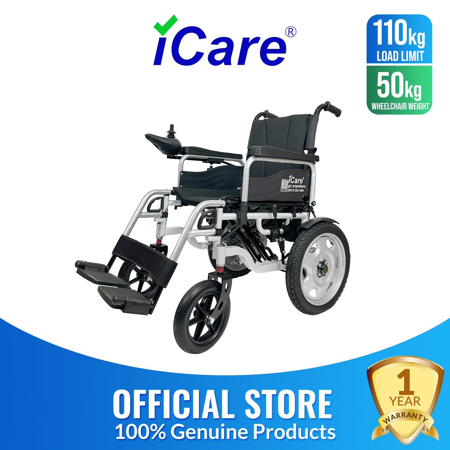 iCare E310-XM Pro Heavy Duty Electric Wheelchair – iCare Philippines