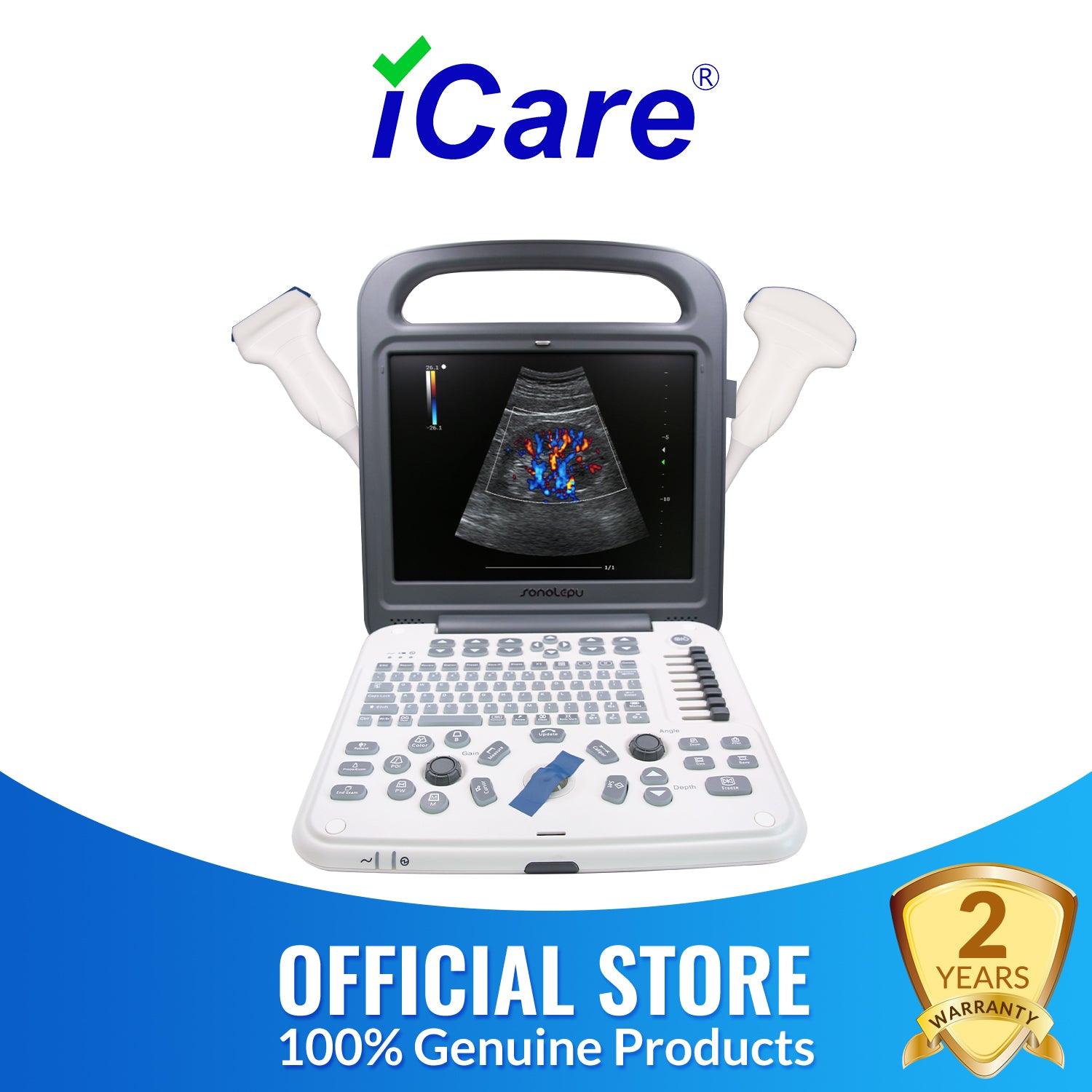 iCare® Sonolepu LP3-Plus Diagnostic Ultrasound System Portable, Ultra ...